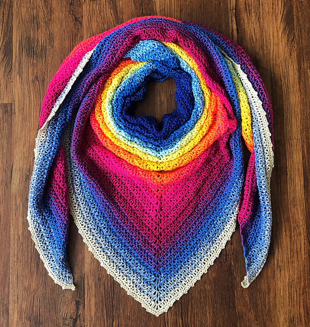 Ravelry: Summer Dream XXL crochet wrap pattern by Sabrina Crochet