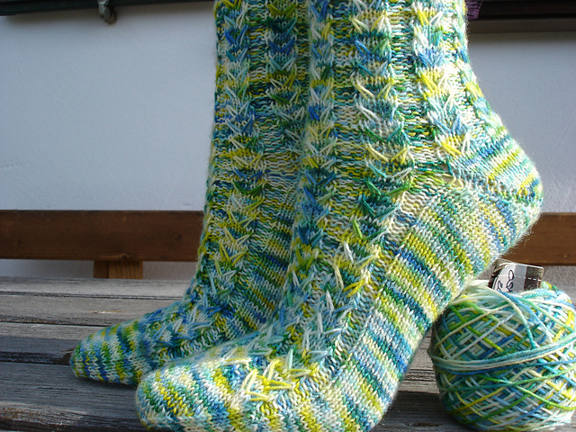 Ravelry: Slip-Stitch Cable Socks pattern by Charlene Schurch and Beth ...