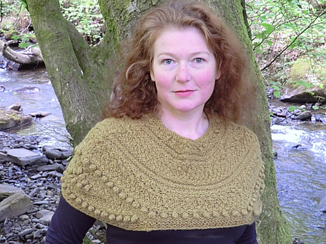 Ravelry: Bronze Age Capelet pattern by Sally Pointer/ Wicked Woollens