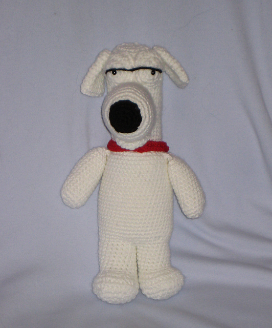 Ravelry: Brian from Family Guy pattern by Nichole's Nerdy Knots