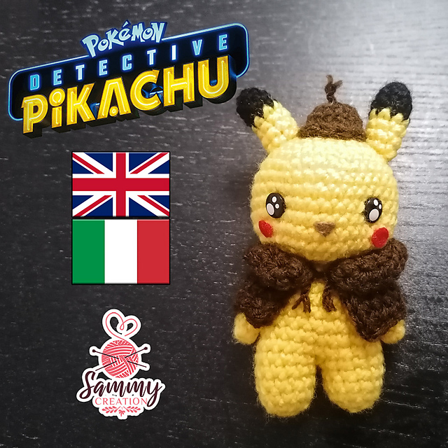 Ravelry: Pikachu Detective pattern by Sammy Morgan