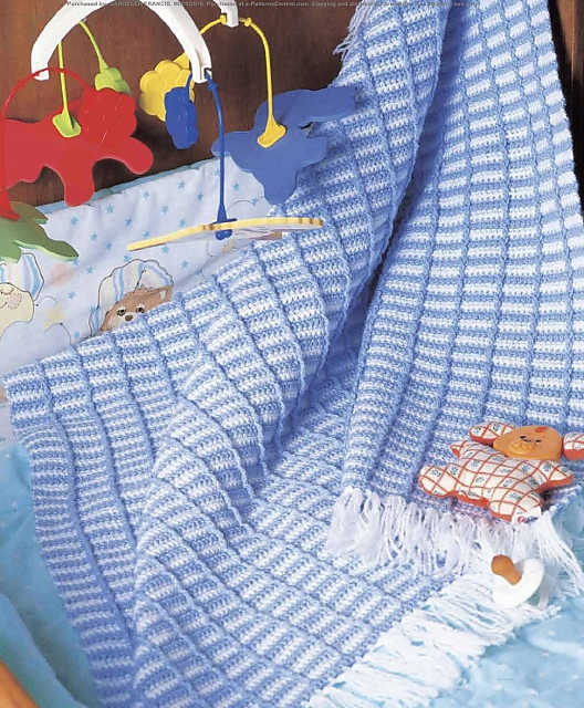 Ravelry: Baby Blue Stripes pattern by Aline Suplinskas