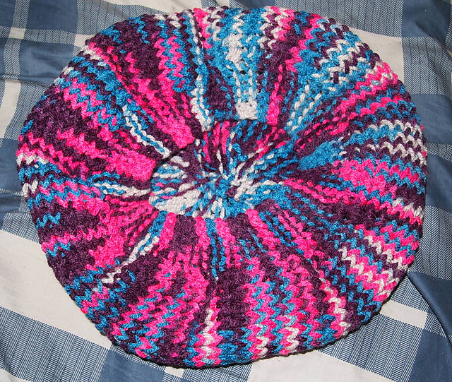 Ravelry: Chunky Funky Loom Knit Beret pattern by Sandra Glover