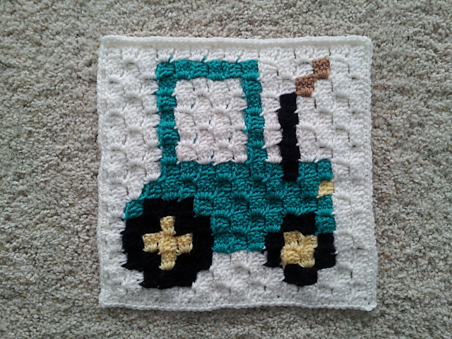 Ravelry: Tractor C2C Block pattern by Sanofer Abdullah