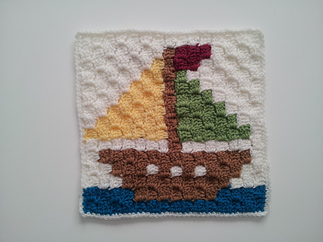 Ravelry: Ship C2C Block pattern by Sanofer Abdullah