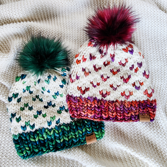 Ravelry: Birds of a Feather Beanies pattern by Sarah Gross