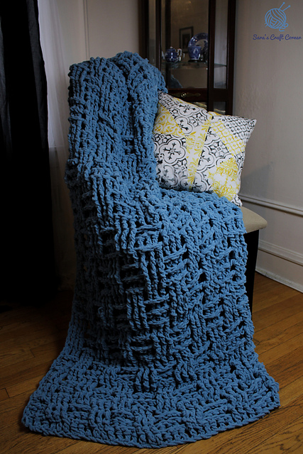 Ravelry: Loose Weave Blanket pattern by Sara Rosado