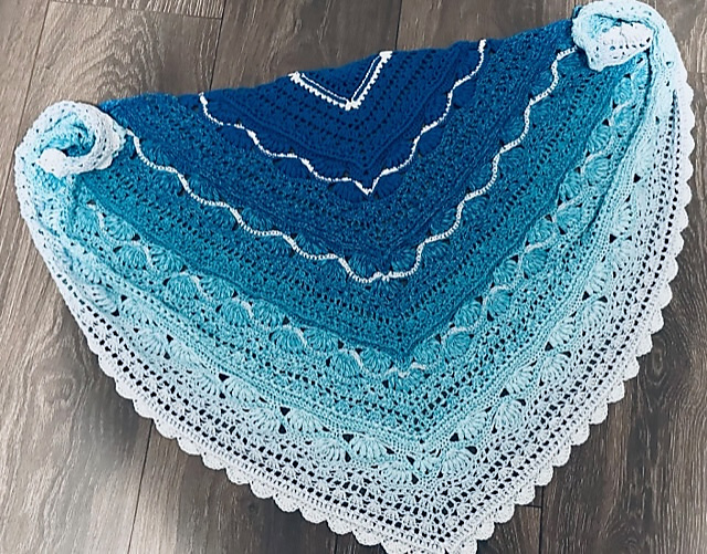 Ravelry: Subtle Waves Shawl pattern by Sarah Kennedy