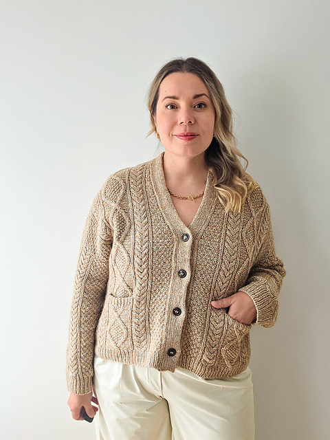 Ravelry: Book Club cardigan pattern by Sari Nordlund