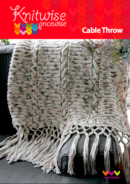 Ravelry: Cable Throw pattern by Knit Wise Price Wise