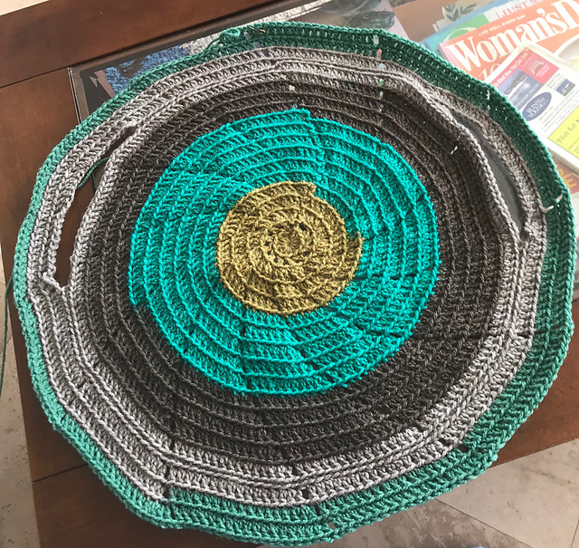 Ravelry: sasccn's Circle Pinwheel Modified Wild Flower Jacket