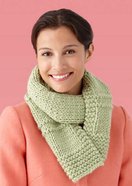 Ravelry: Double-Strand Garter Ridge Scarf pattern by Lion Brand Yarn