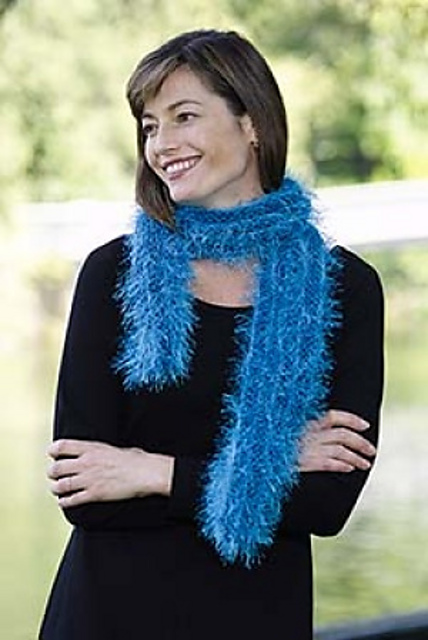 Ravelry: Turquoise Sideways Scarf pattern by Lion Brand Yarn