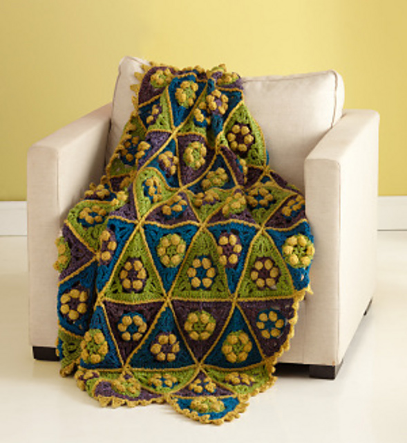 Ravelry: Tweedy Triangles Afghan pattern by Lion Brand Yarn