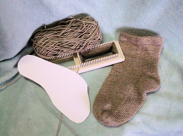 Ravelry: Custom Loom Knitted Socks pattern by Scarlett Royale