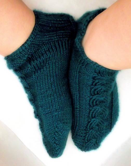 Ravelry: Braided Ankle Socks pattern by Scarlett Royale