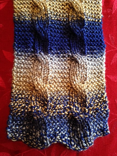 Ravelry: Reversible Cable Scarf pattern by Mary Scherer