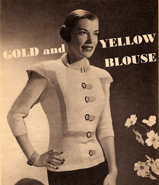 Ravelry: Gold and Yellow Blouse pattern by Modern Knitting