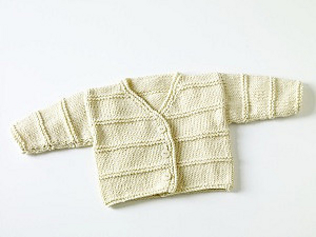 Ravelry: Garter Ridge Baby Cardigan pattern by Sarah Hoadley