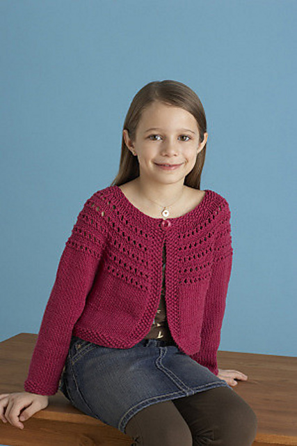 Ravelry: Fresh-Picked Color 3/4-Sleeve Cardigan pattern by Sarah Hoadley