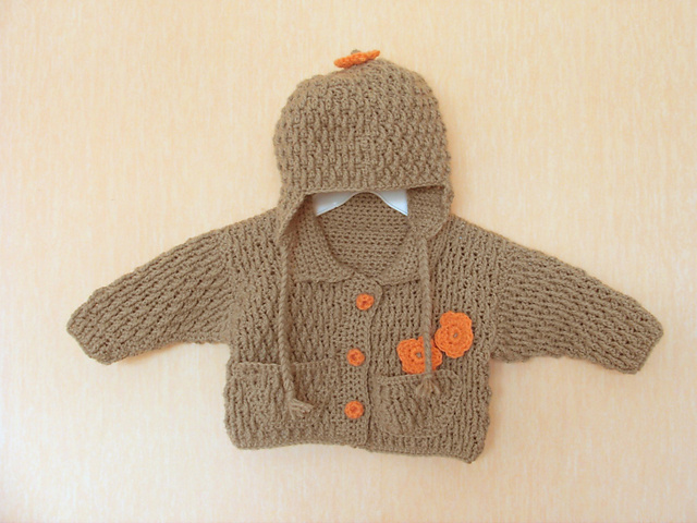Ravelry: Baby Jacket & Hat: Jacket pattern by Treva McCain