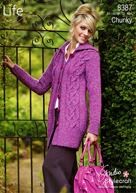 Ravelry: Long Line Jacket pattern by Stylecraft Yarns