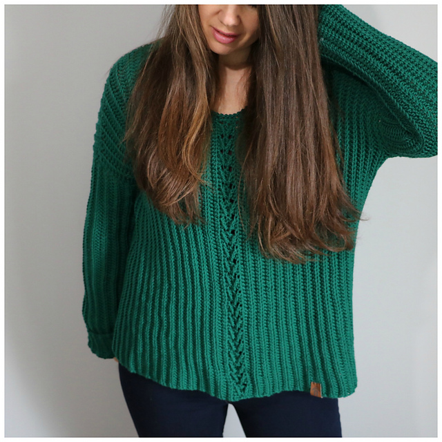 Ravelry: Arrow To My Heart Pullover pattern by MJ's Off The Hook Designs