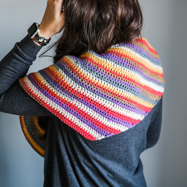 Ravelry: Rainbow Boomerang Shawl pattern by MJ's Off The Hook Designs