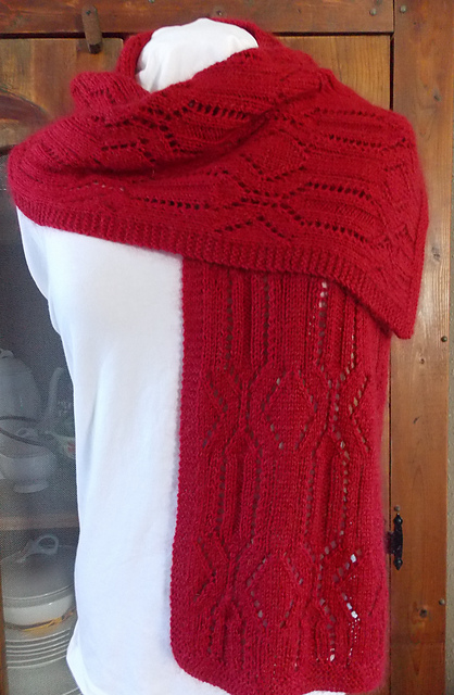 Ravelry: Winter Trellis Scarf pattern by Shellie Anderson