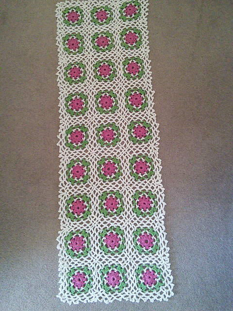 Ravelry: Springtime Table Topper pattern by Hilary Mackin and Sue Whiting