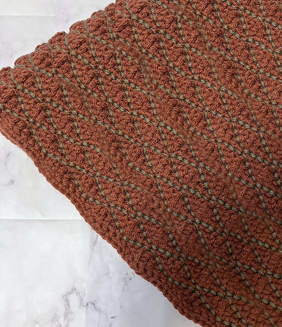 Ravelry: Auburn Wave Throw pattern by Heather Hamlin