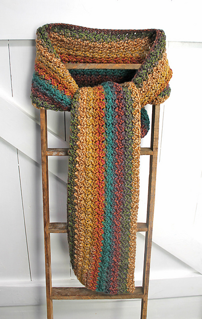 Ravelry: Striped Tweed Scarf pattern by Heather Hamlin