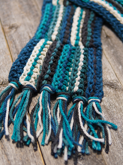 Ravelry: Woven Lines Chunky Scarf pattern by Heather Hamlin