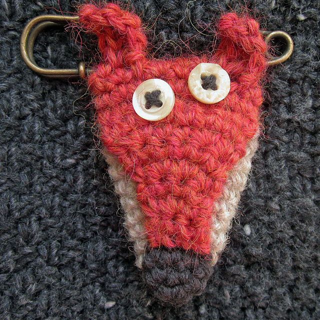 Ravelry: Fox Blanket Pin pattern by Sew Silly Lily