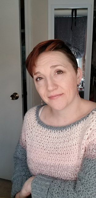 Ravelry: Top-Down Boat-Neck Sweater pattern by Jessica Lombard