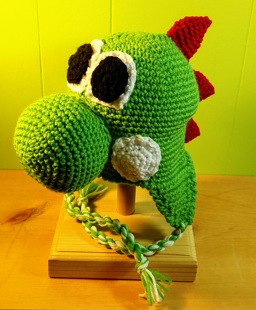 Ravelry: Yoshi Hat with Earflaps pattern by Shannon Rivet