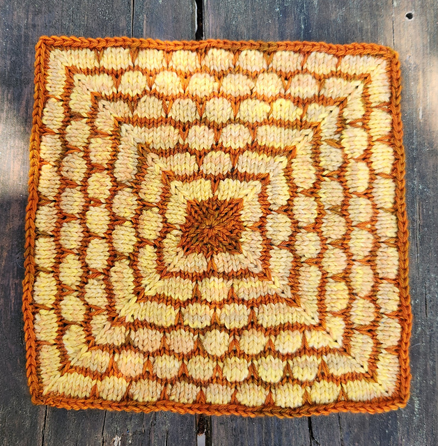 Ravelry: Blister stitch square pattern by Sara H. Baldwin