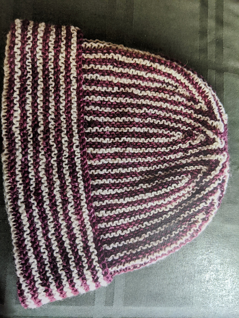 Ravelry: Two-Color Garter Hat pattern by Cloverworks Designs