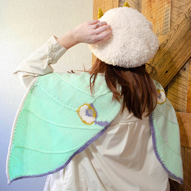 Ravelry: Actias Luna Moth Wings Shawl pattern by Sheila Toy Stromberg
