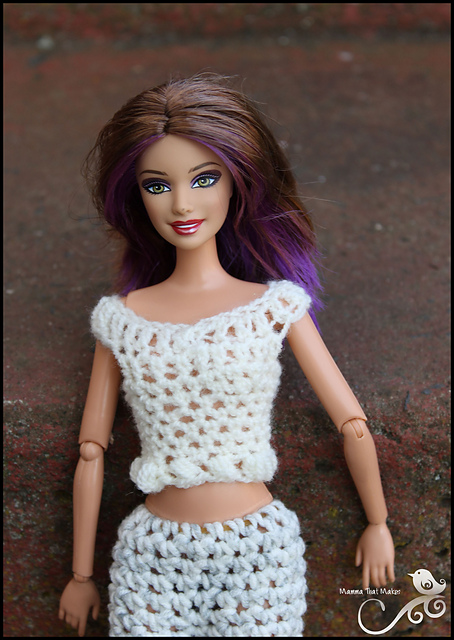 Ravelry: Barbie Peasant Top pattern by Myshelle Cole