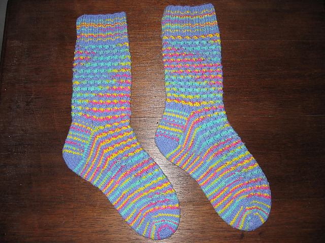 Ravelry: Sherbet Stripe Socks pattern by Shelly Kang