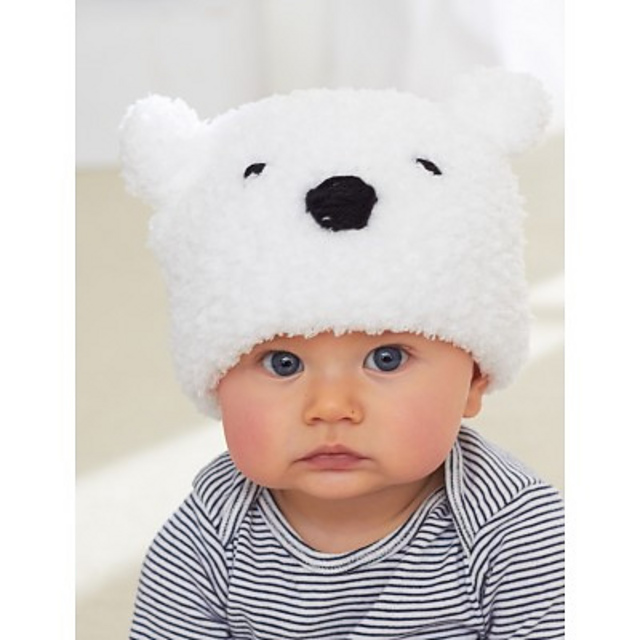 Ravelry: Li'l Polar Bear Hat pattern by Yarnspirations Design Studio