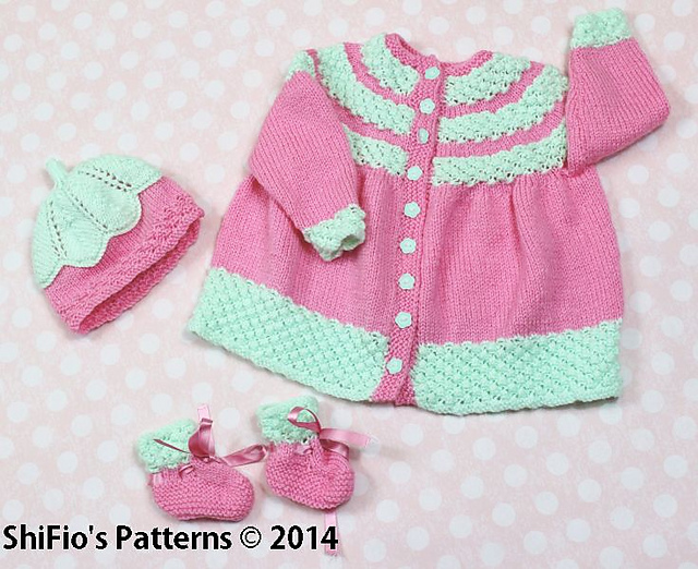 Ravelry: Bobble Yoke Baby Matinee #157 pattern by ShiFio's Patterns