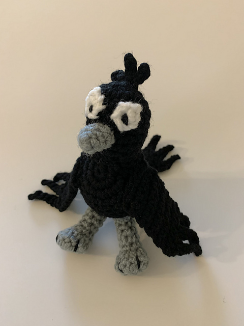 Ravelry: Amigurumi Calvin the Crow pattern by Jenn Mulherin