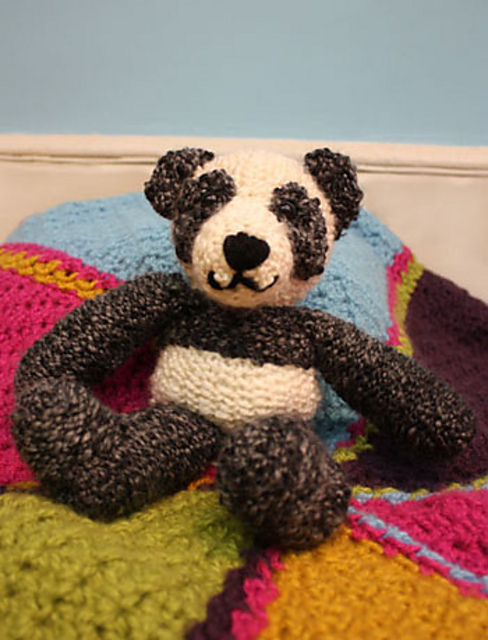 Ravelry: Loom Knit Panda Bear pattern by Noreen Crone-Findlay