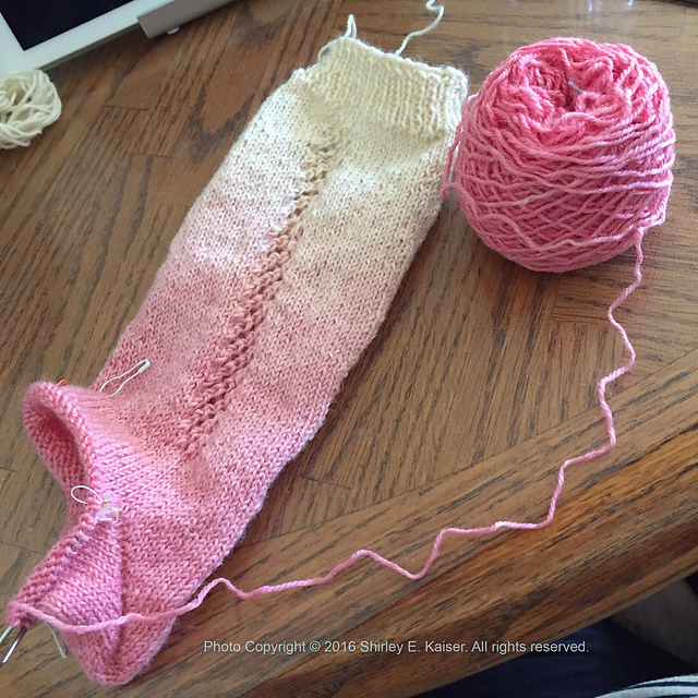 Ravelry: shirleykaiser's Socks: Dreamy Gradient Pink