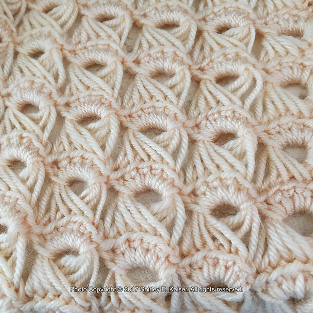 Ravelry: shirleykaiser's Afghan: Cream Broomstick Lace 2