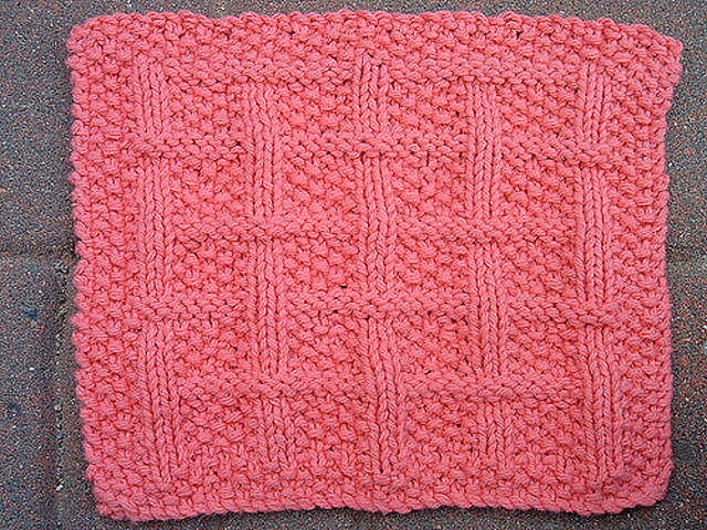 Ravelry: Woven Seed Stitch Cloth pattern by Shirleyknits Patterns