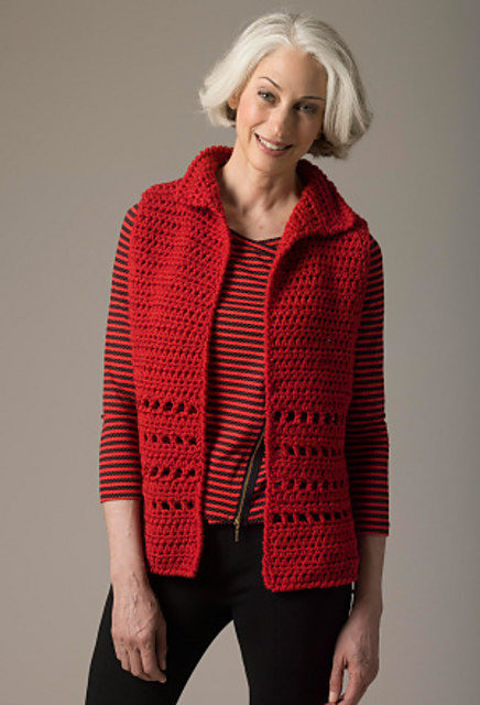 Ravelry: Level 1 Beginner Crocheted Vest pattern by Teresa Chorzepa