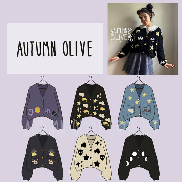 Ravelry: cosmic cardigans pattern by autumn olivia ward